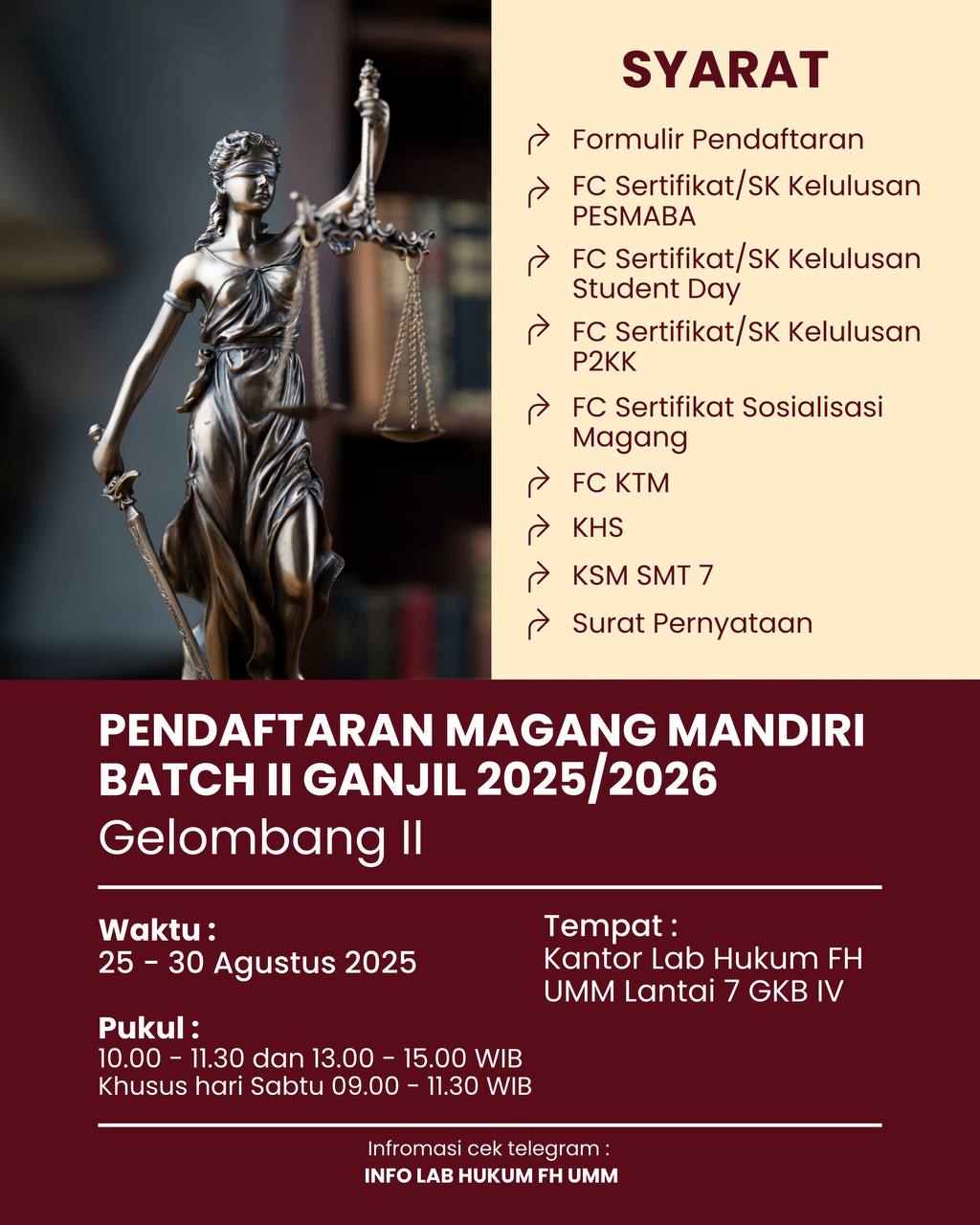 MAGANG MANDIRI BATCH 2 SEMESTER GANJIL 25/26 GELOMBANG 2 - Fakultas ...