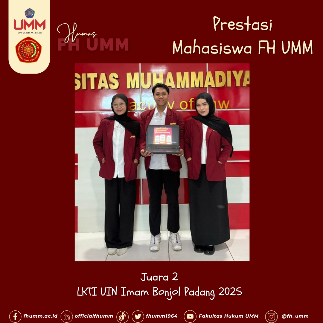 Masih Maba Sudah Juara, Mahasiswa FH UMM Kisahkan Ide Solutifnya ...
